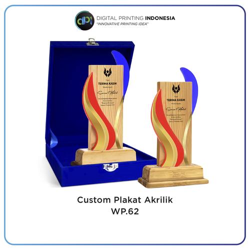Jual Plakat Akrilik Bambu Piagam Penghargaan Tropi Wisuda-Plakat Kayu ...