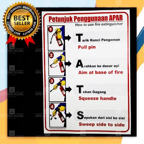 Jual Stiker | Sticker Cara Penggunaan Apar | Alat Pemadam Kebakaran ...