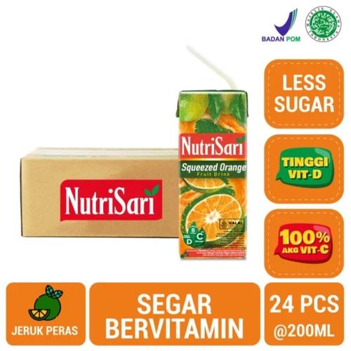 Jual Nutrisari Jeruk Peras 200ml Ready to Drink 1 dus - Jeruk Peras ...