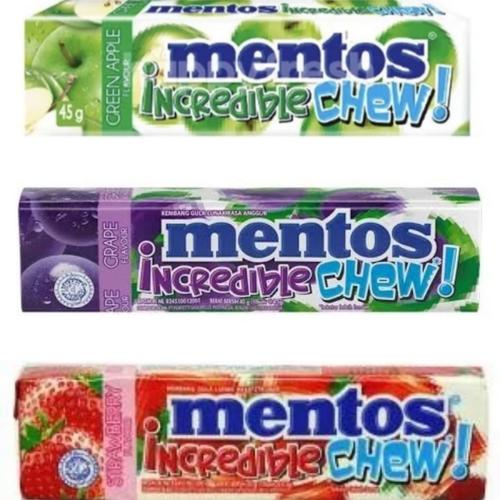 Jual Mentos Incredible Chew All Variant 45g - Grape - Jakarta Utara ...
