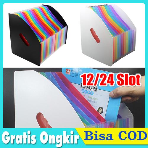 Jual 13 Sekat Box File Folder A4 Dokumen Map Bag Expanding Meja - 12P ...