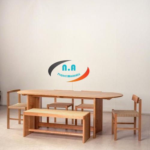 Jual set meja makan oval kayu jati,meja makan minimalis,meja kayu jati ...