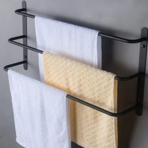 Jual towel hanging rack 3 tier - gantungan handuk besi tiga tingkat ...