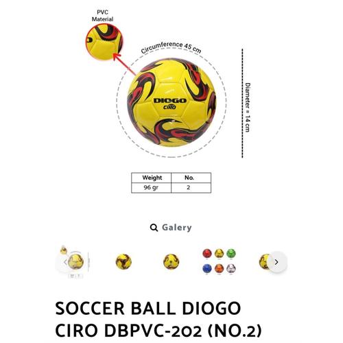 Jual Bola Mainan Anak Anak / Bola Sepak Ukuran 2 - Random Merk ...
