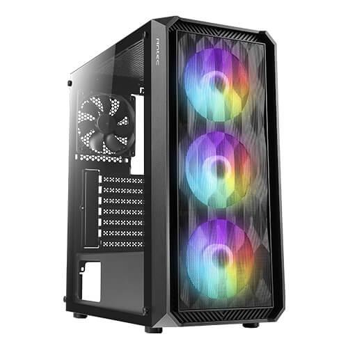 Jual Case PC Casing Antec NX292 Free 4 Fan RGB Black ATX Gaming Case ...