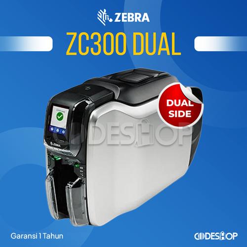 Jual Printer ID Card Zebra ZC 300 Dual Side Cetak Kartu Dua Sisi ZC300 ...