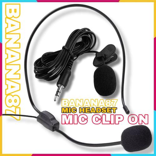 Jual Microphone/Mic Kabel mic jepit clip on mini jack 3.5mm Hi-Quality ...