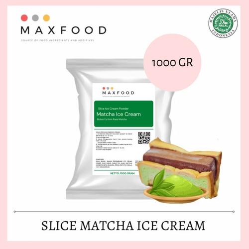 Jual premix es krim potong rasa matcha / ice cream premix matcha 1kg ...