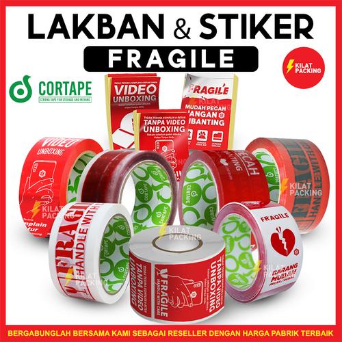 Jual Lakban Fragile Handle With Care | Selotip Mudah Pecah Belah Satuan ...
