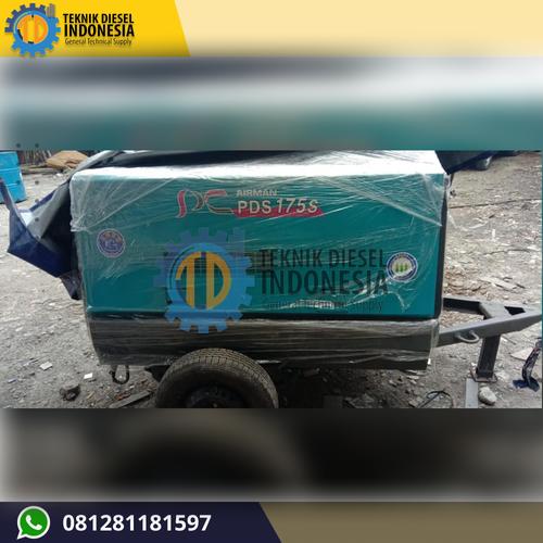 Jual Airman Portable Screw Air Compressor Kompressor 175 CFM PDS 175s ...