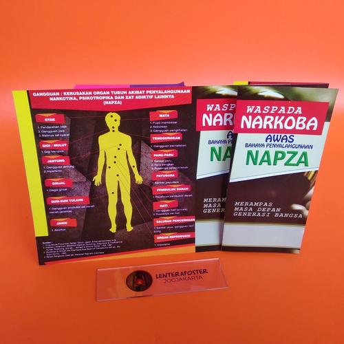 Jual Leaflet/brosur Waspada NAPZA, awas bahaya penyalahgunaan napza ...
