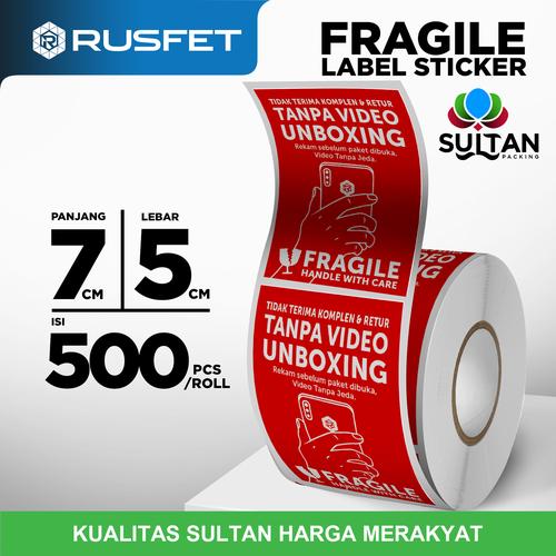 Jual Stiker Unboxing Fragile Sticker Label Video Unboxing 500pcs Per ...