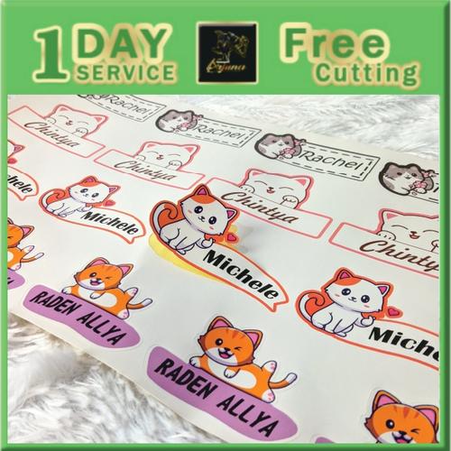 Jual Stiker Nama Anak Label Buku Custom Sticker Anak Sekolah - NAMA ...