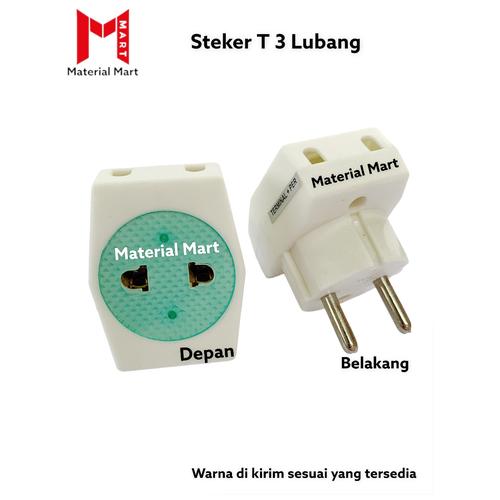 Jual Steker T Multi 3 Lubang | Stop Kontak Tee | Colokan Listrik 3 ...