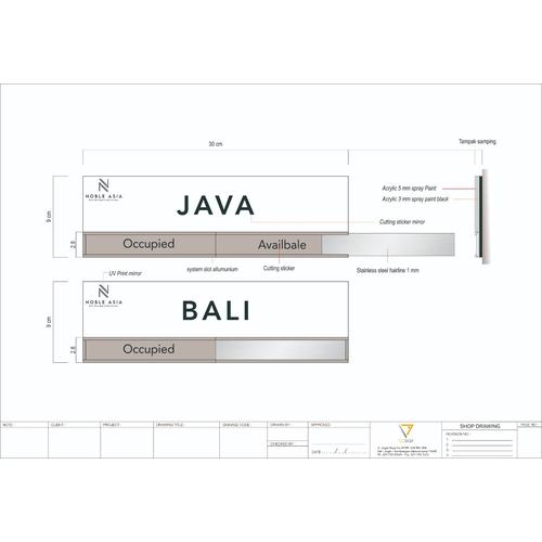 Jual Meeting Room Sign / Tanda Ruang Meeting Acrylic Murah + Logo ...