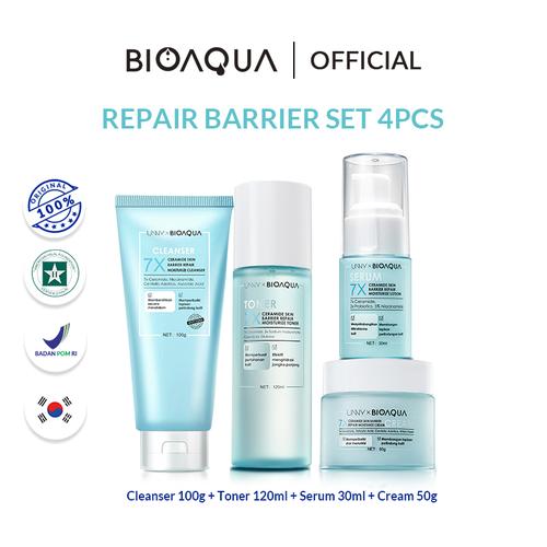 Jual BIOAQUA 7X Ceramide Skin Barrier Repair Moisturizer Set Paket ...