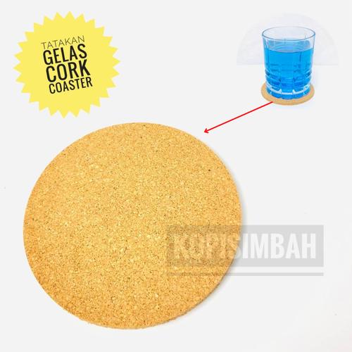 Promo Alas Tatakan Gelas Kayu Cork Wood Drink Coaster Glass Cup Mat ...