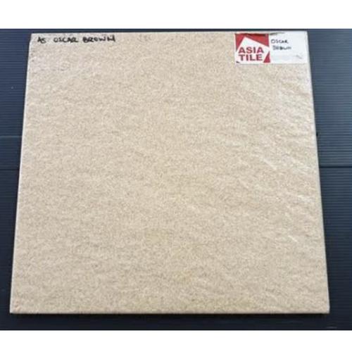 Jual Keramik 30x30 coklat kasar polos oscar brown asia tile kw2 promo ...