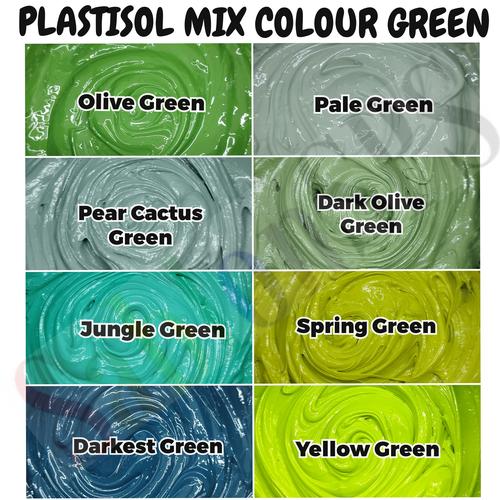 Jual TINTA PLASTISOL LENGKAP HIJAU MIX COLOUR 500GR - OLIVE GREEN ...