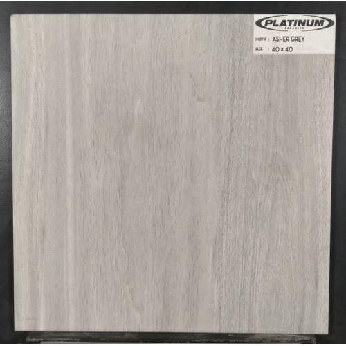 Jual Keramik matt 40x40 Asher grey by platinum serat kayu abu kwc promo ...