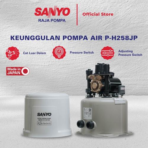 Jual Pompa Sanyo PH 258 JP / P H258 JP POMPA AIR SUMUR DANGKAL OTOMATIS ...