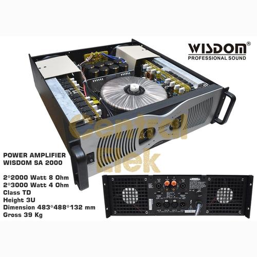 Jual power amplifier wisdom sa2000 sa 2000 original audio pro - Jakarta ...