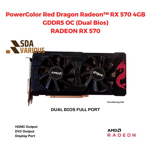 Jual VGA PowerColor Red Dragon Radeon RX 570 4GB GDDR5 - Kab. Nganjuk ...