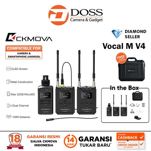 Promo CKMOVA Vocal M V4 UHF Wireless Mic System Independent Audio Recorder Cicil 0% 3x - Jakarta ...