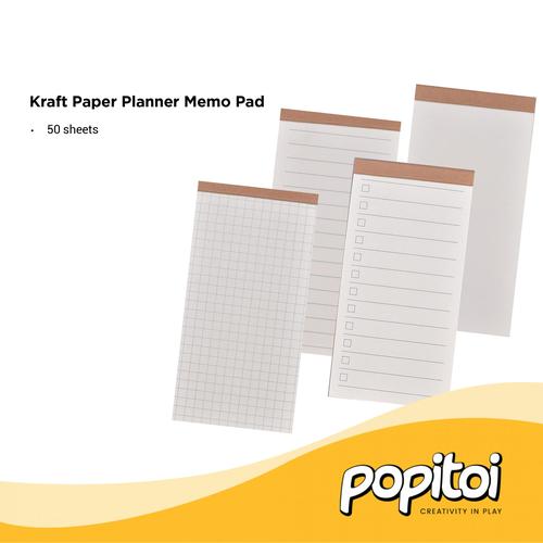Promo To Do List Memo Note Pad 7x14 cm (50 Sheet) Todo Notepad Kraft ...