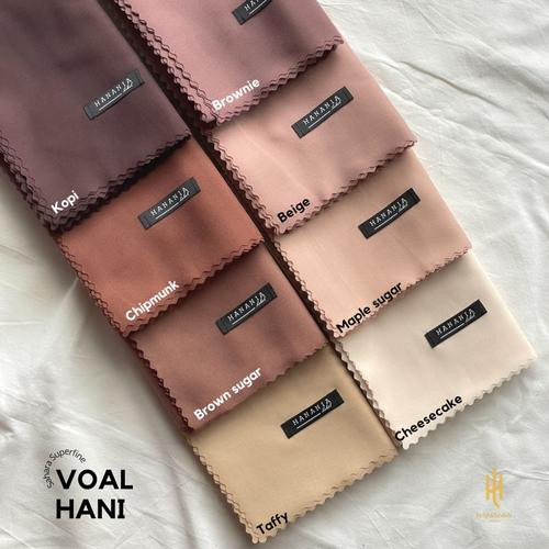 Jual VOAL HANI COKLAT BROWN CREAM - HANANIA LABEL SAHARA SUPERFINE ...