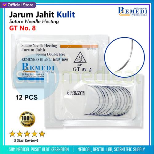 Jual Remedi Jarum Jahit KULIT / Suture Needle Hecting Skin @12pcs ...