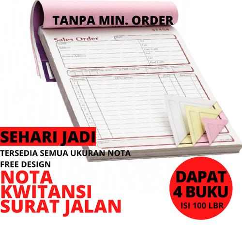 Jual CUSTOM NOTA ISI 100 LEMBAR 1 2 3 RANGKAP PLY BON SURAT JALAN ...