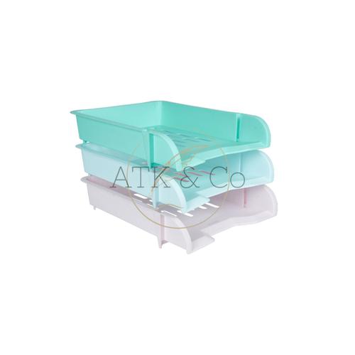 Jual Rak Kertas Dokumen Plastik Pastel - Document Tray 3 Susun Joyko DT ...