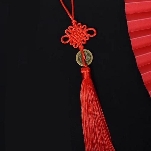 Jual Tassel Merah Motif Koin / Rumbai Hiasan Imlek 20cm / Mainan ...
