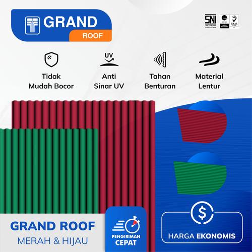 Promo Atap Gelombang PP 1.8m 2,1m 2,4m 3m Sengpet Grand Roof multiroof ...