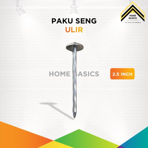 Jual Paku Seng Ulir 2.5 Inch / Paku Payung Atap / Asbes / Roofing Nails ...
