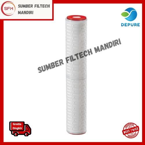 Jual Cartridge Pleated Filter 20 inch (0.22, 0.45, 5 mic) Partikel ...