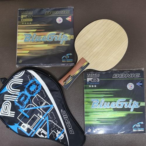 Promo Bat pingpong Donic Titanium dengan karet Bluegrip Set Cicil 0% 3x ...