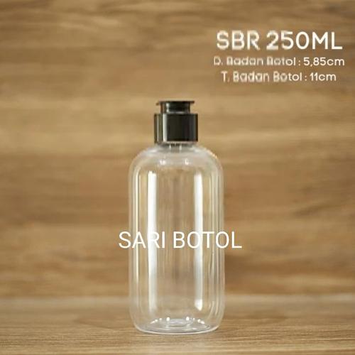 Jual BOTOL 250ML BULAT FLIPTOP JAMUR 250 ML NATURAL MODEL SBR - FLIPTOP ...