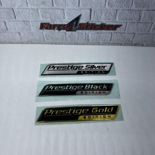Jual Sticker Emblem Stiker 3d PRESTIGE BLACK Edition Timbul ...