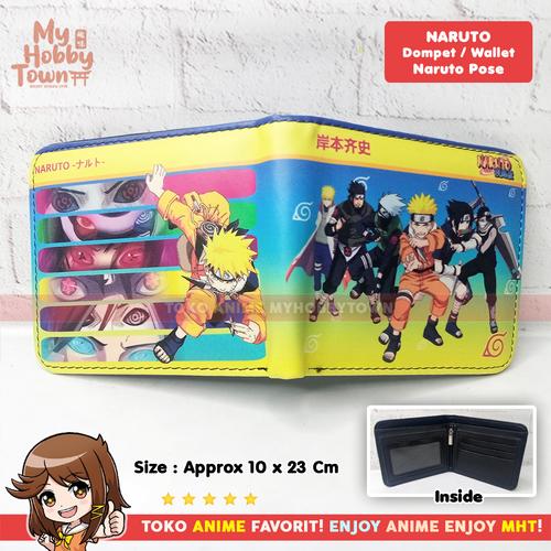 Jual Dompet Anime Naruto Pose Sasuke Minato Zabuza Asuma Kakashi Hokage ...