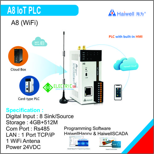 Jual A8 Haiwell, IoT PLC with WiFi - Kota Tangerang Selatan - Electric88 | Tokopedia