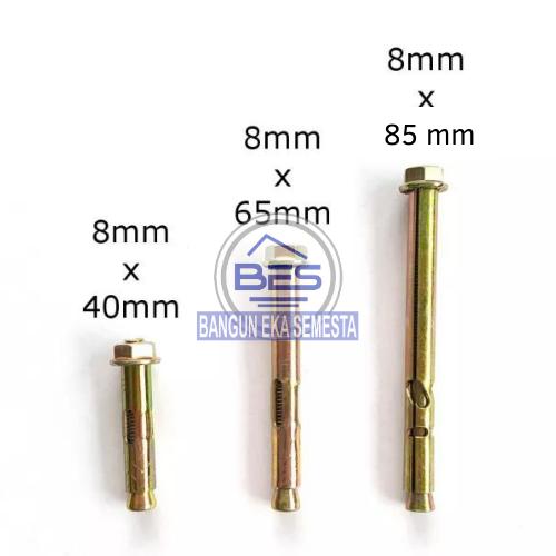 Jual DYNABOLT BESI M8 X 40 MM | M8 X 65 | M8 X 85 MM - Panjang 85 mm ...