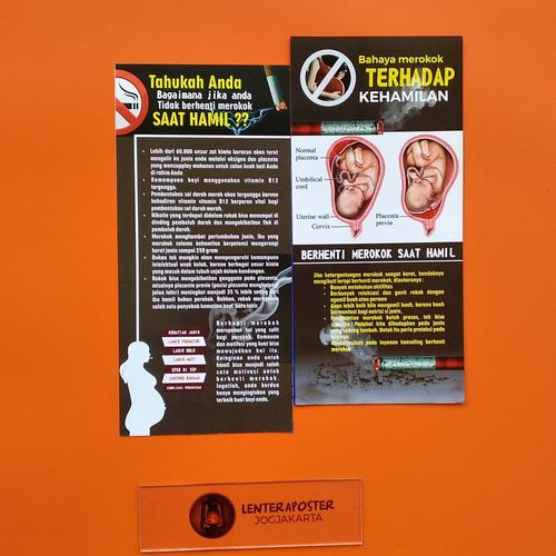 Jual Flyer atau Brosur - Bahaya Rokok Terhadap Kehamilan, Bahaya ...