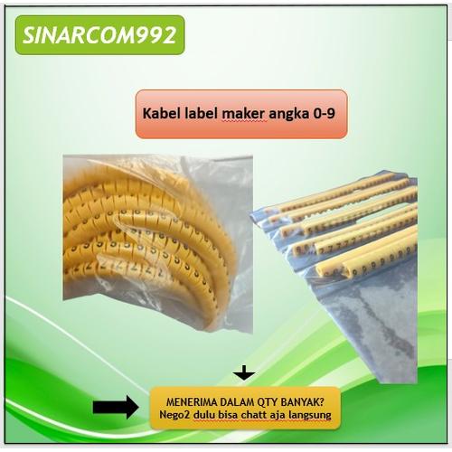 Jual Label maker angka 0-9 / Penanda kabel LAN / Nomorin Kabel Lan ...