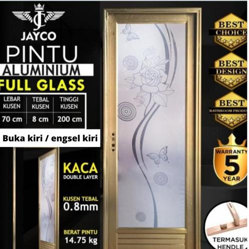 Jual Pintu kamar mandi UPVC Jayco 70 x 200 kaca panel - pintu PVC ...