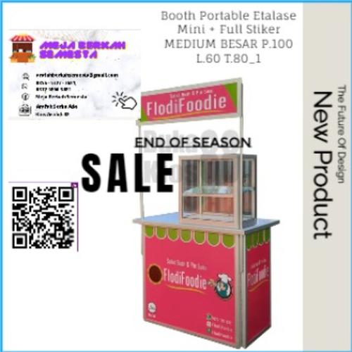 Jual Booth Portable Etalase Mini + Full Stiker MEDIUM BESAR P.100 L.60 ...