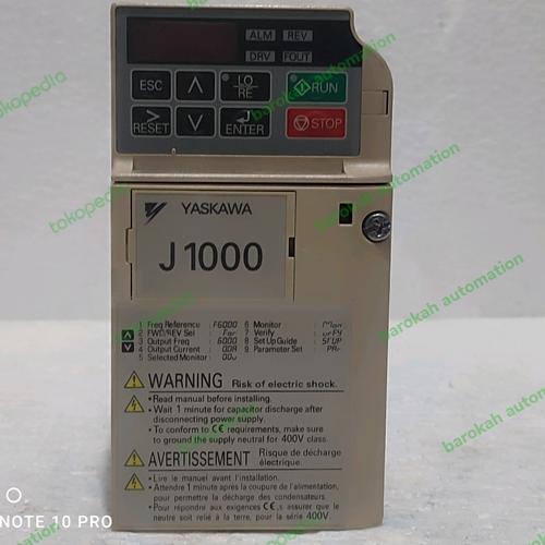 Jual Inverter murah Yaskawa j1000 0.4 / 0.2Kw 220V 3Ph CIMR-JT2A0002BAA ...