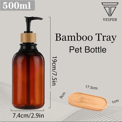 Jual bamboo tray pet bottle / alas nampan tempat botol sabun soap ...