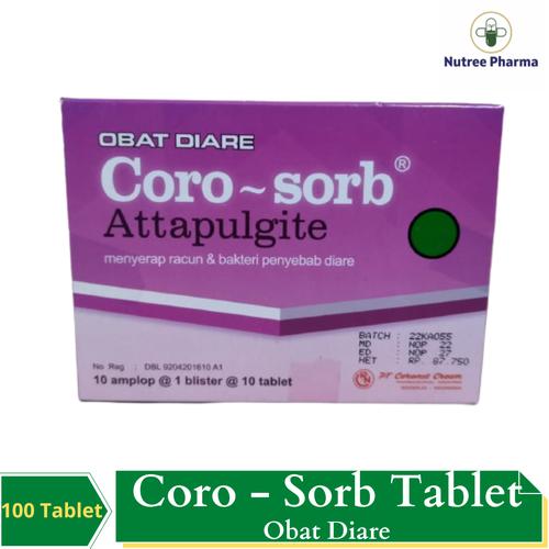 Jual Coro Sorb Isi 100 Tablet - Obat Untuk Diare - Kota Surabaya ...